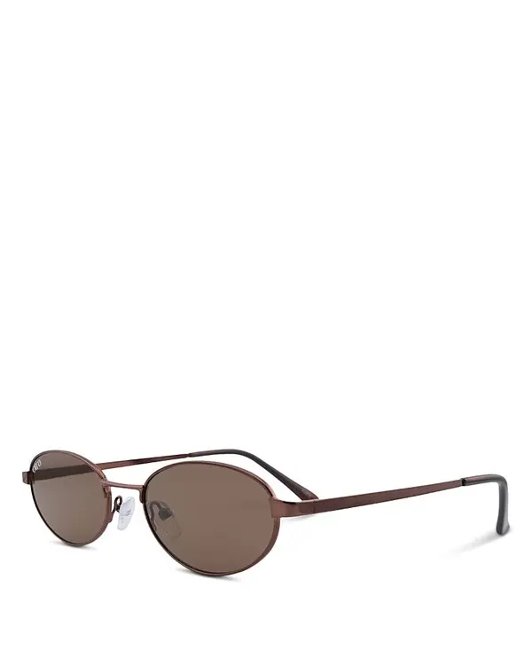 OTRA Rosie Round Sunglasses, 53mm - Brown