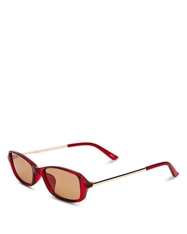 OTRA Caysee Rectangular Sunglasses, 53mm - Red