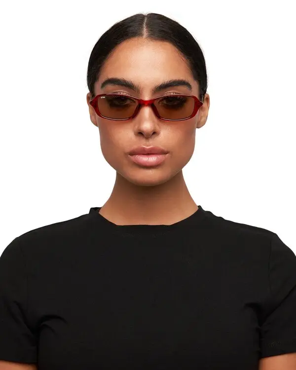 OTRA Caysee Rectangular Sunglasses - Red
