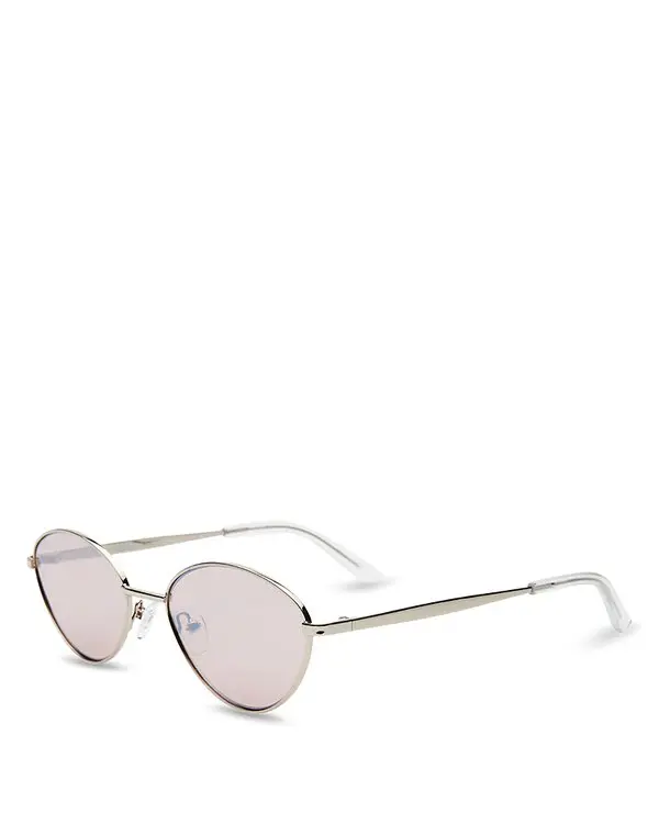 OTRA Deja Round Sunglasses, 55mm - Silver