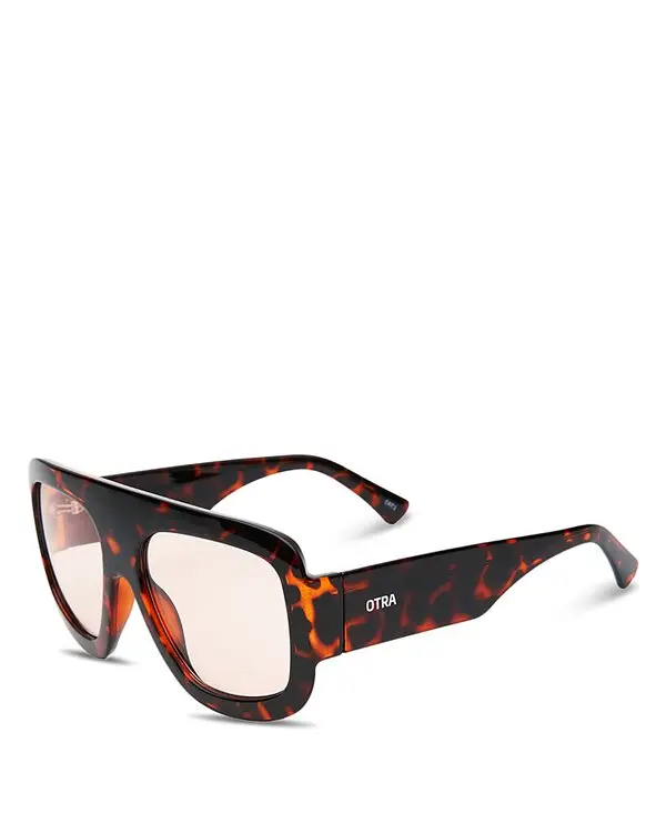 OTRA Vail Square Sunglasses, 57mm - Tort