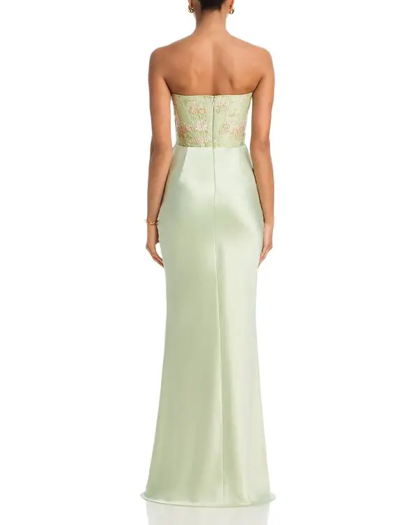 SAU LEE Frances Gown - Pastel Pistachio