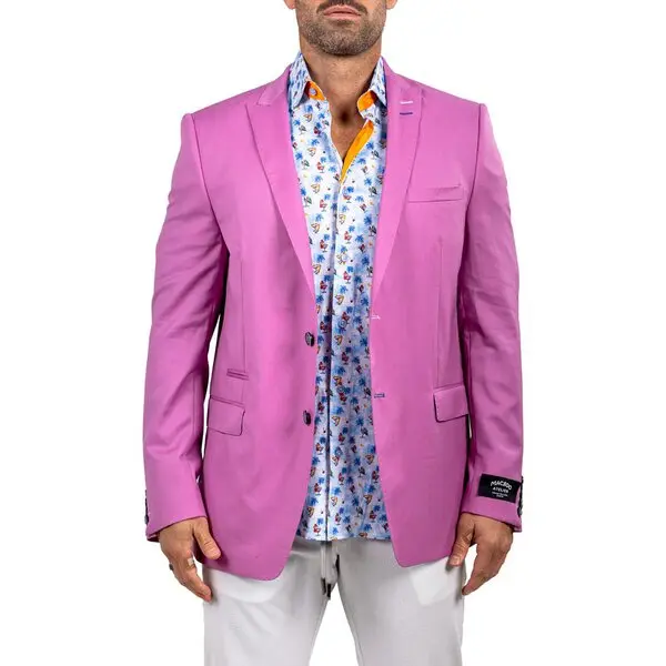 MACEOO Descartes Marthyr028 Virgin Wool Peak Lapel Blazer