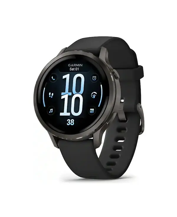 GARMIN Venu 4 41mm Smartwatch - Black Silicone Band