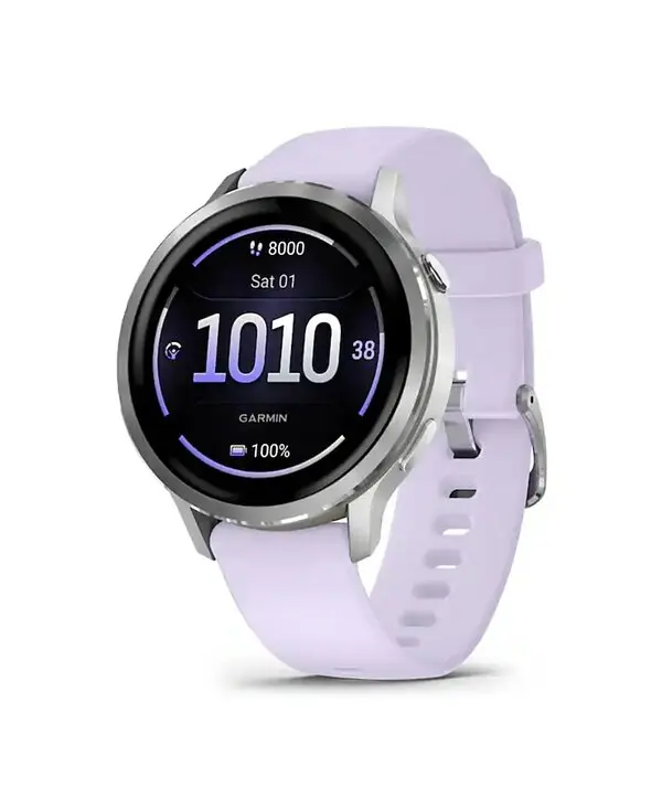 GARMIN Venu 4 41mm Smartwatch - Periwinkle Silicone Band