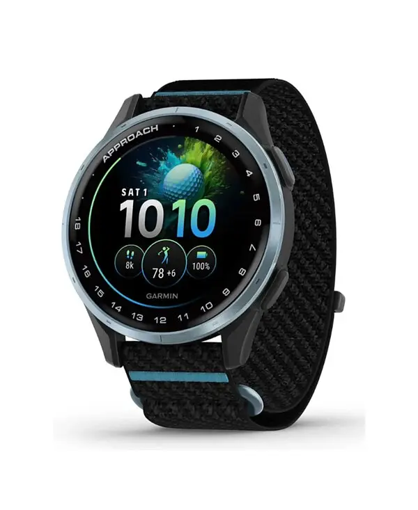 GARMIN Smart Watch With Fitness Tracking - Black/azure