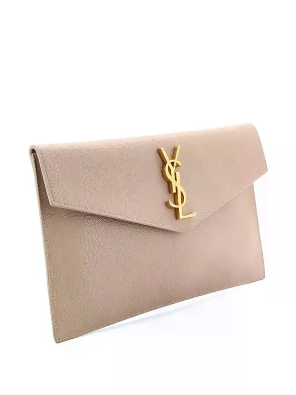 Saint Laurent Uptown Pouch Leather Clutch Bag