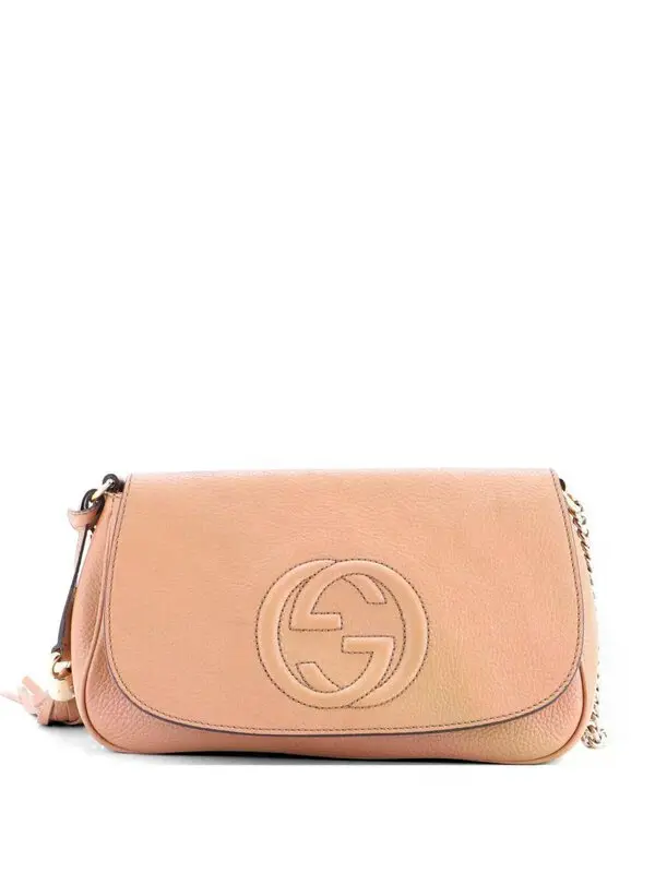 Gucci Soho Chain Leather Medium Crossbody Bag - Neutrals