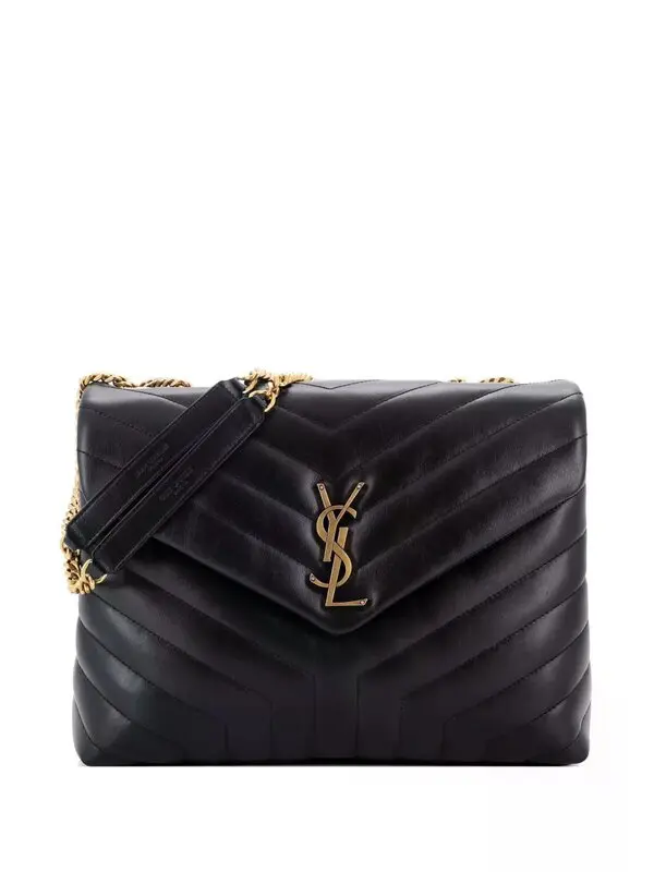 Saint Laurent Loulou Matelassé Chevron Leather Medium Shoulder Bag