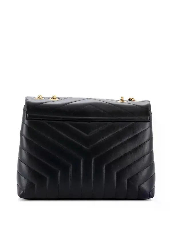 Saint Laurent Loulou Matelassé Chevron Leather Medium Shoulder Bag
