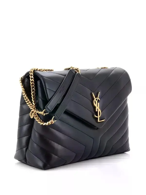 Saint Laurent Loulou Matelassé Chevron Leather Medium Shoulder Bag