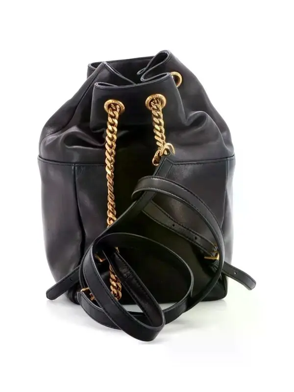 Saint Laurent Jamie Leather And Suede Backpack