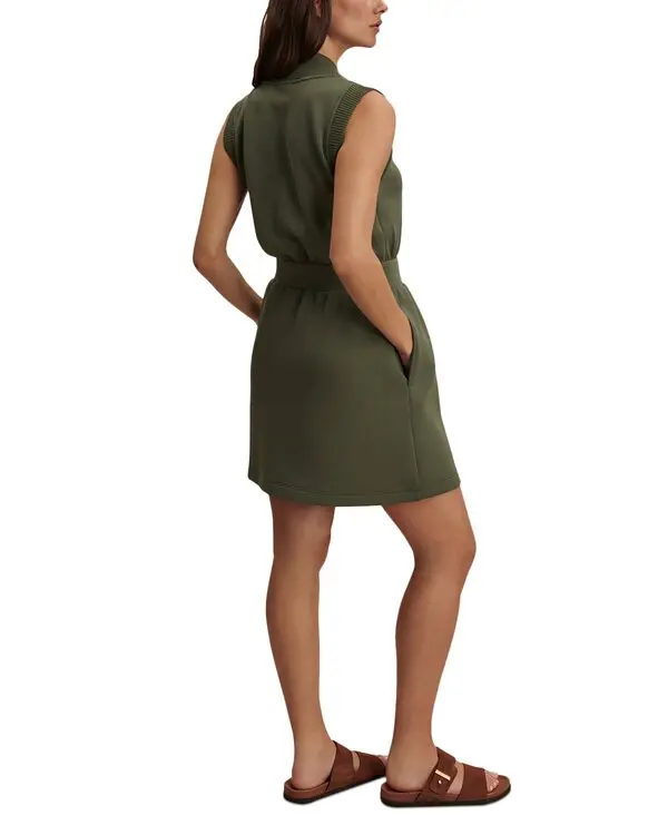 Varley Polyanna Half Zip Dress - Thyme