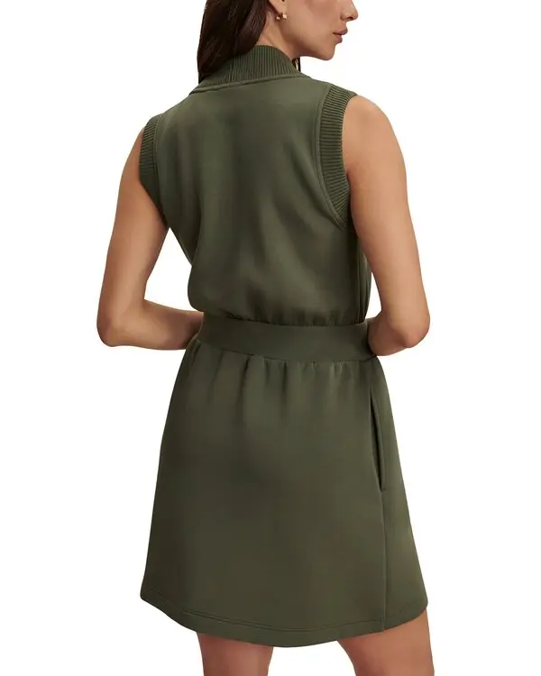 Varley Polyanna Half Zip Dress - Thyme