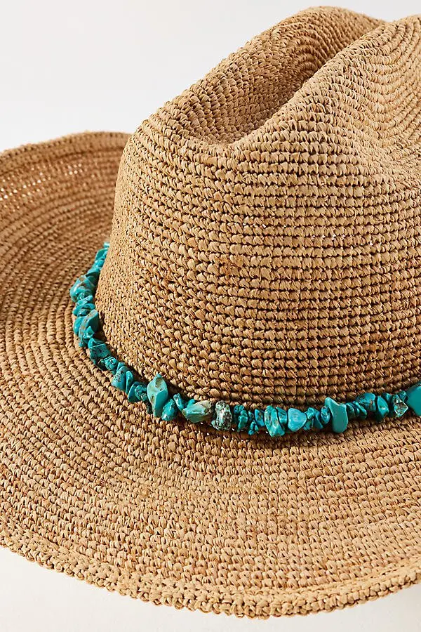 CHEVEUX CORP. Raffia Rancher Hat