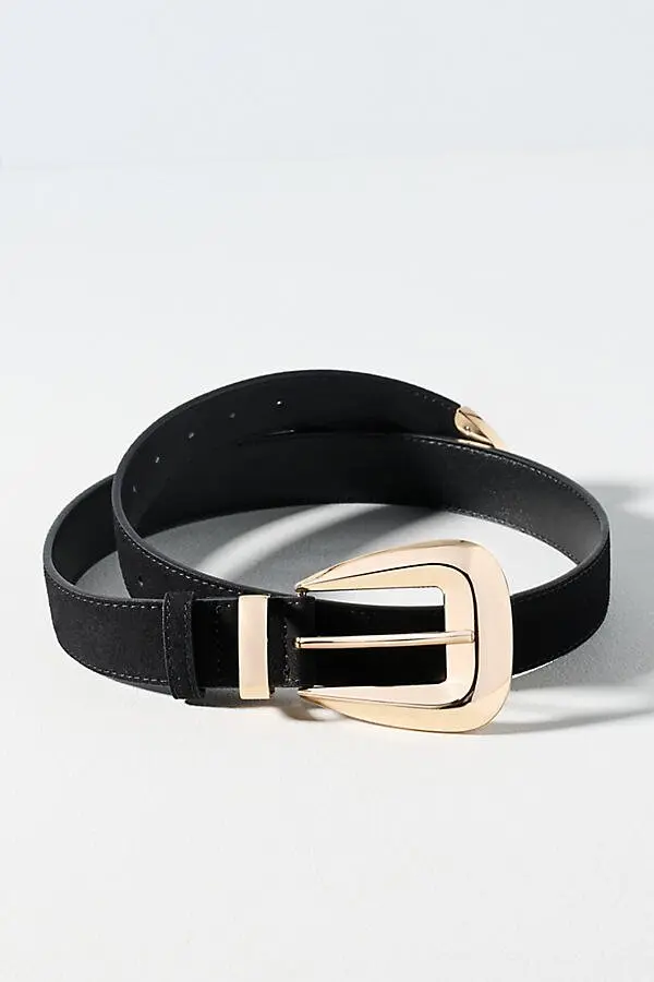 8 Other Reasons Carole Suede Belt - Black/gold