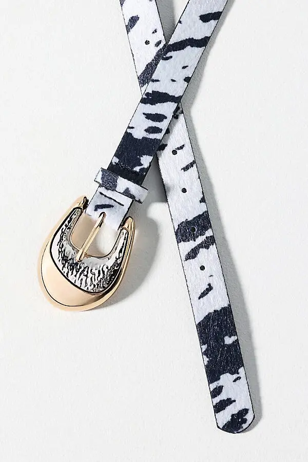 8 Other Reasons Skinny Animal Print Belt - Zebra