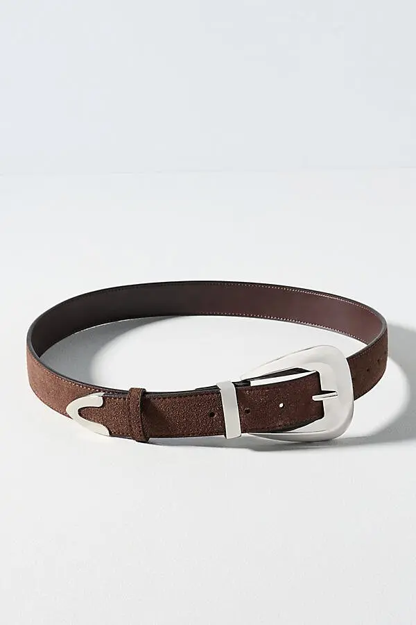 8 Other Reasons Carole Suede Belt - Brown/silver