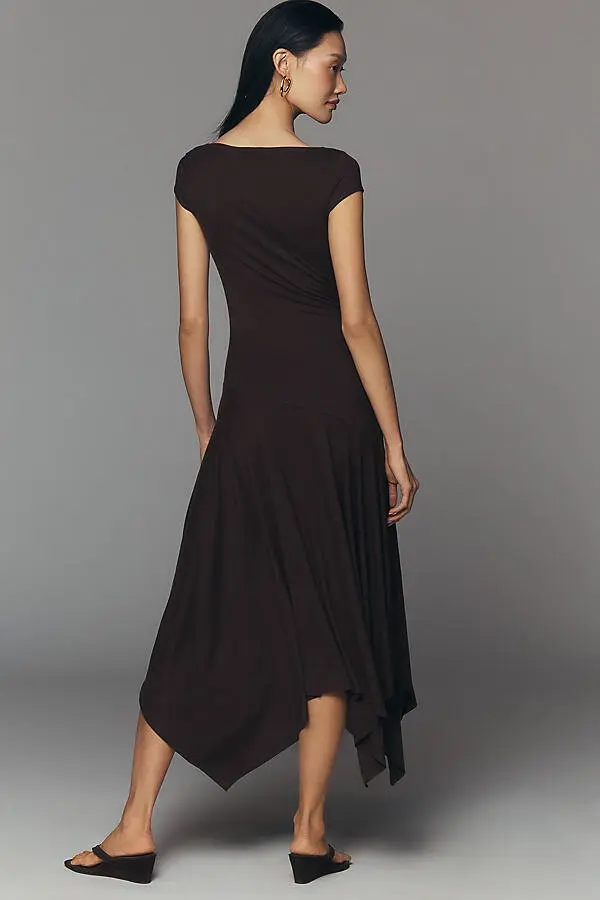 REFORMATION Danica Knit Midi Dress - Mole