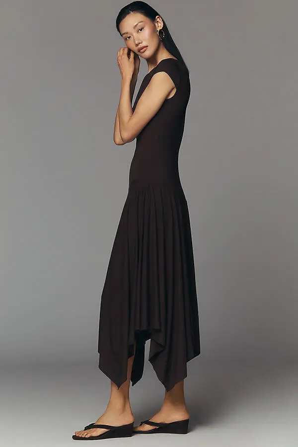 REFORMATION Danica Knit Midi Dress - Mole