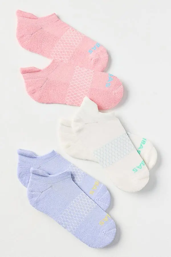 BOMBAS Ankle Socks Set Of 3 - Reef Pink Mix