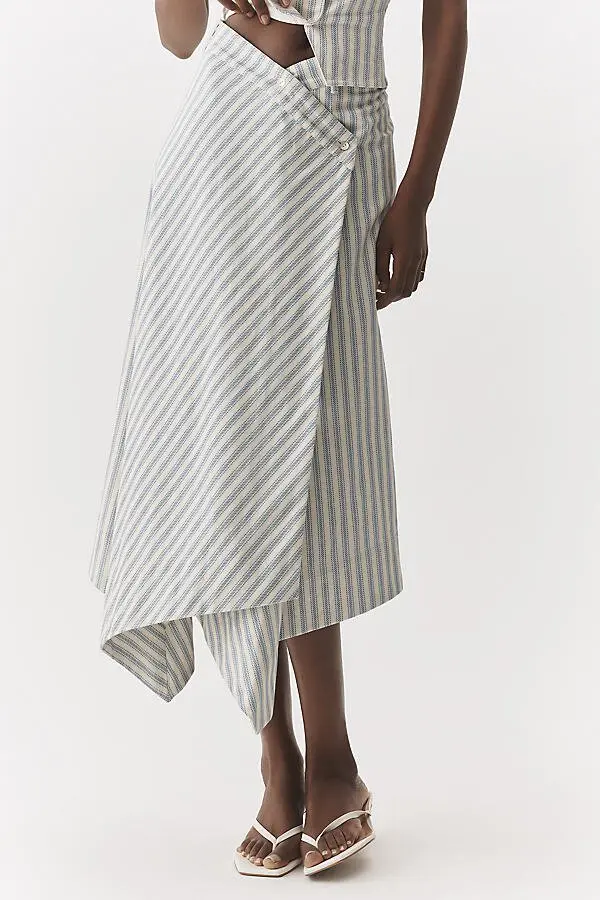MUSE ASSEMBLY Hazel Asymmetric Midi Skirt