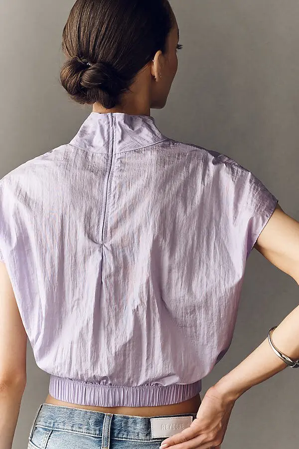S/W/F Funnel-neck Crop Top