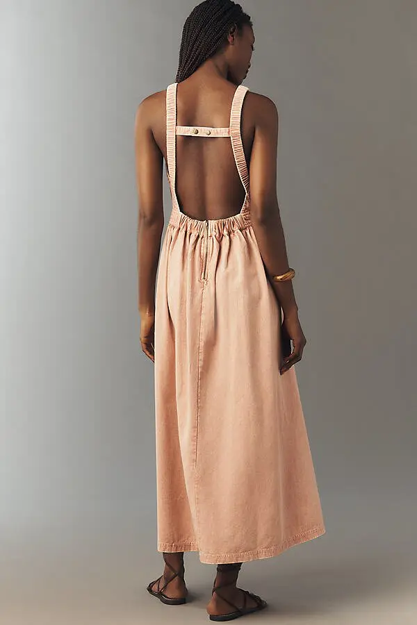Anthropologie Halterneck Cotton Maxi Dress