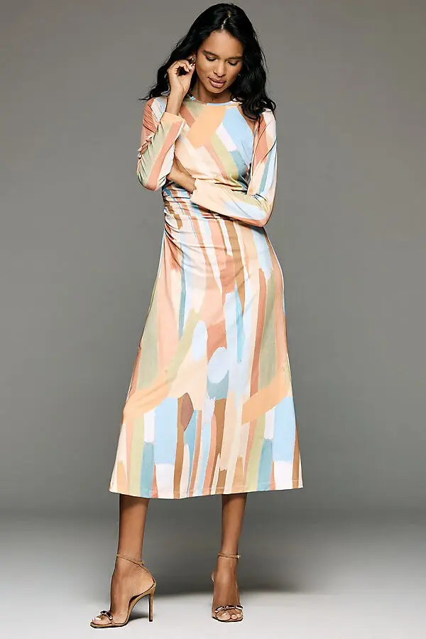 Mestiza New York Gabriella Midi Dress - Multi Stripe