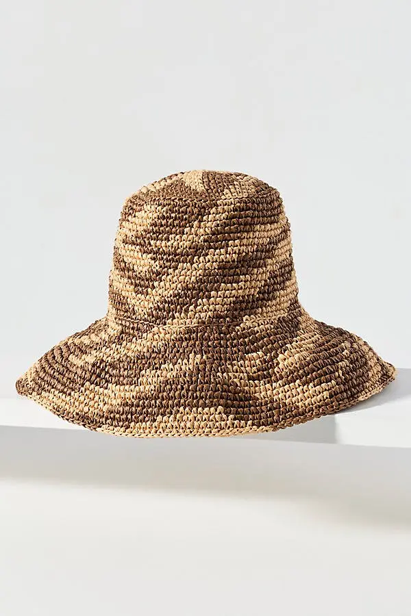 BRUNNA.CO Zenda Raffia Hat - Dark Brown