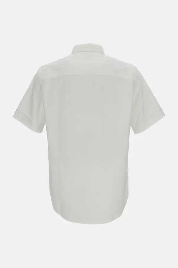 A.p.c. Short Sleeve Cotton-blend Shirt - Bianco