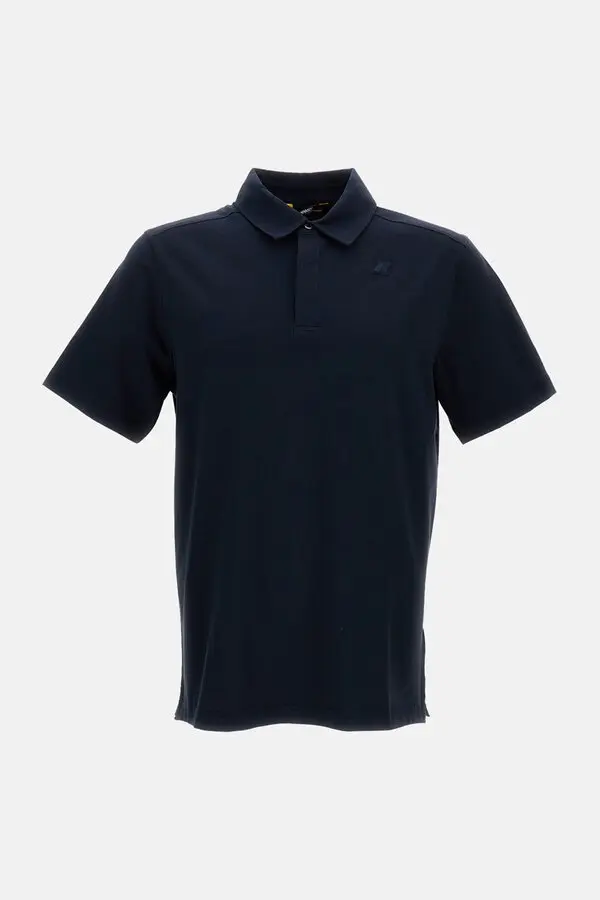 K-WAY Viggo Light Stretch Jersey Polo - Blue