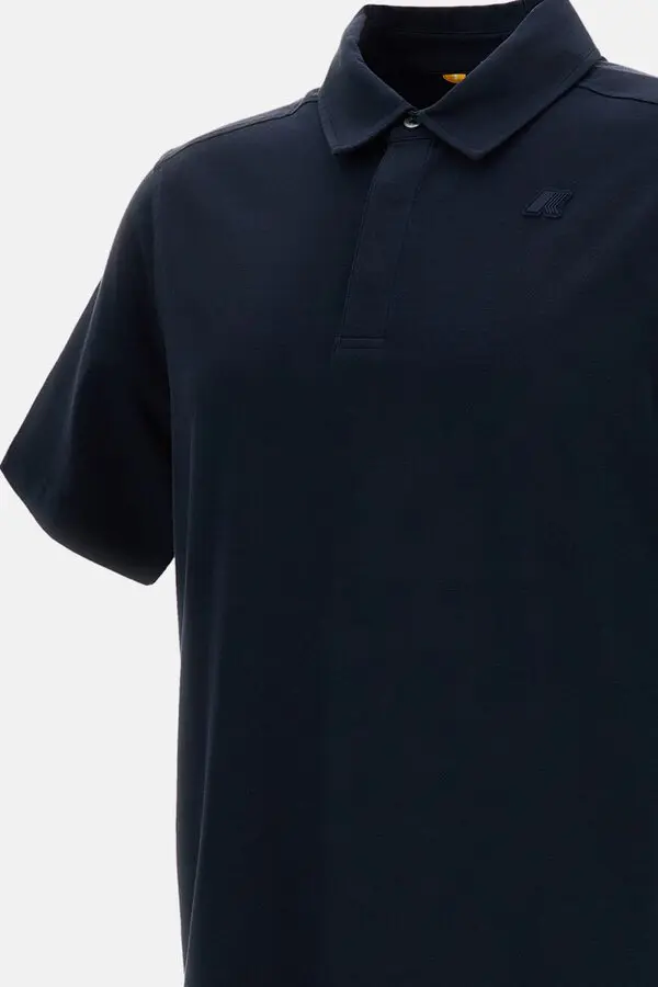 K-WAY Viggo Light Stretch Jersey Polo - Blue