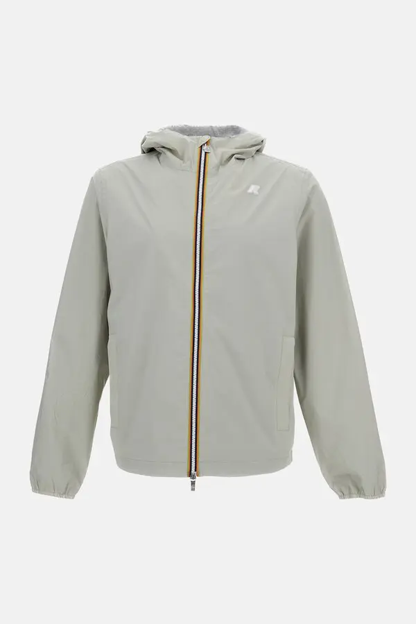 K-WAY Cropped Stretch Nylon Jersey Jacket - Beige