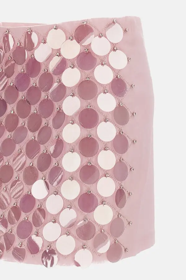 DES_PHEMMES Sequin Embellished Mini Skirt