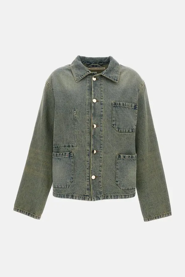 META CAMPANIA COLLECTIVE Cropped Denim Jacket