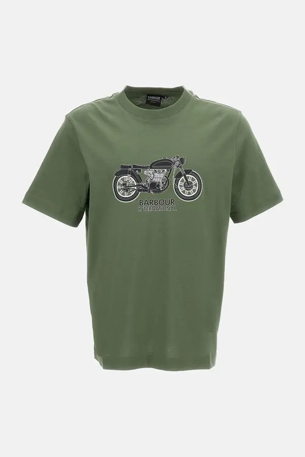 BARBOUR INTERNATIONAL Piston-print T-shirt - Green