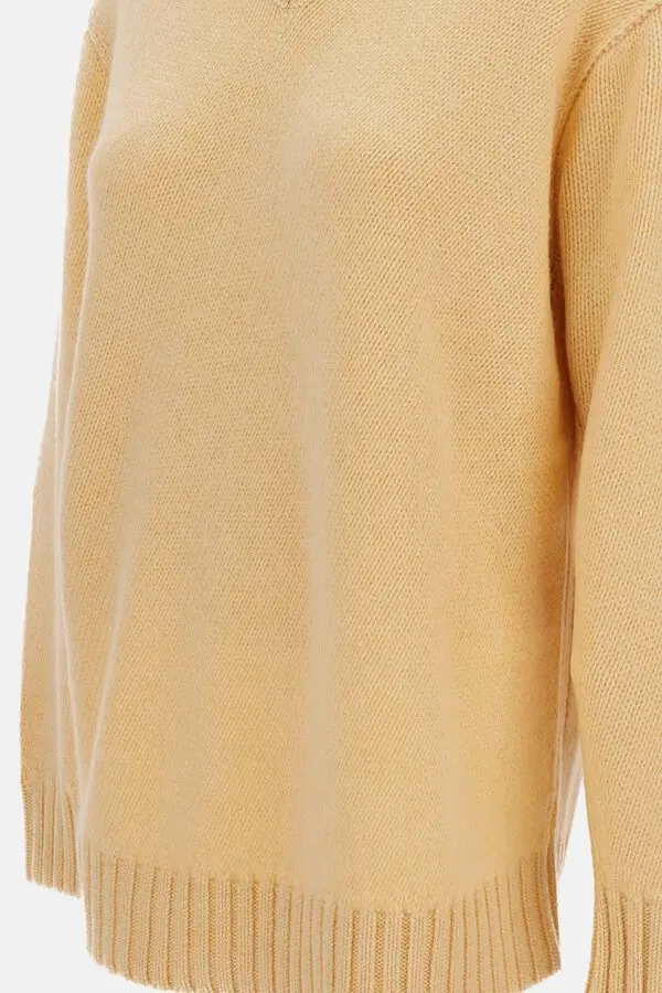 Bottega Veneta Braided Cashmere V-neck Sweater