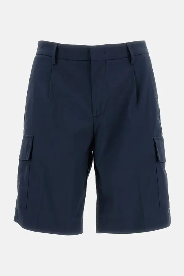 K-WAY Serje Twill Tech Cargo Shorts - Blue