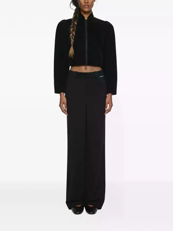 TATUNA Puff-sleeved Velvet Jacket