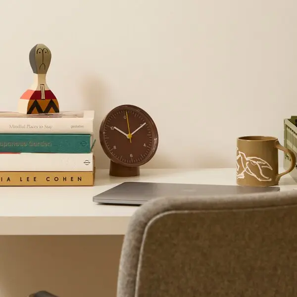 HAY Jasper Morrison Table Clock - Brown