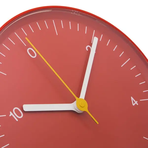 HAY Jasper Morrison Wall Clock - Red