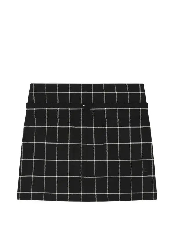 COURREGES Checked Mini Skirt