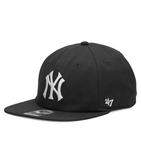'47 47 New York Yankees Linscott Captain Cap - Black