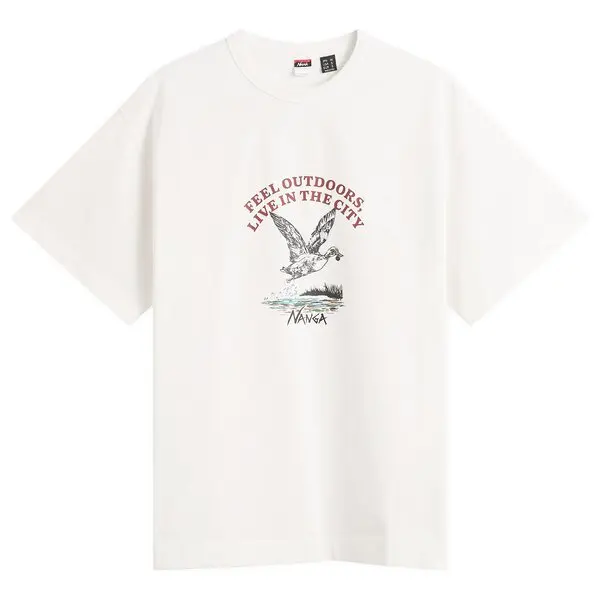 NANGA Eco Hybrid Duck Vintage T-shirt - White