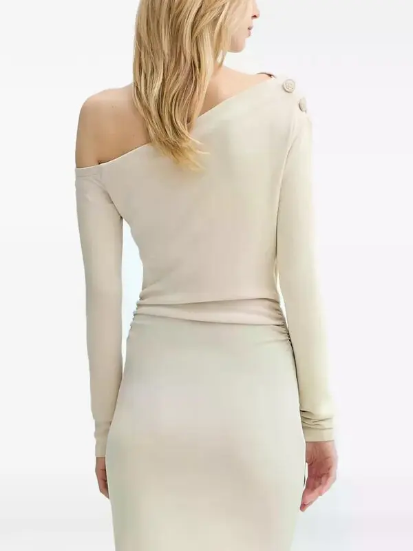 Guess Draped Off-the-shoulder Mini Dress