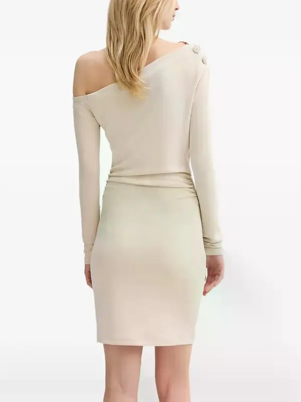 Guess Draped Off-the-shoulder Mini Dress