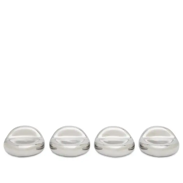 FERM LIVING Nube Planter Feet Set Of 4 - Silver