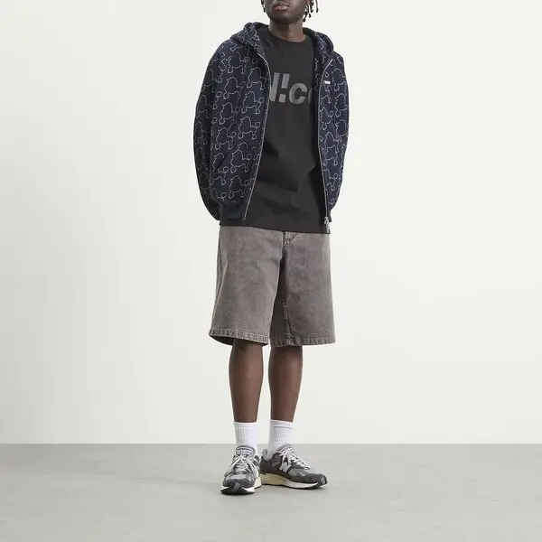 TTT MSW Dog Embroidery Zip Hoodie