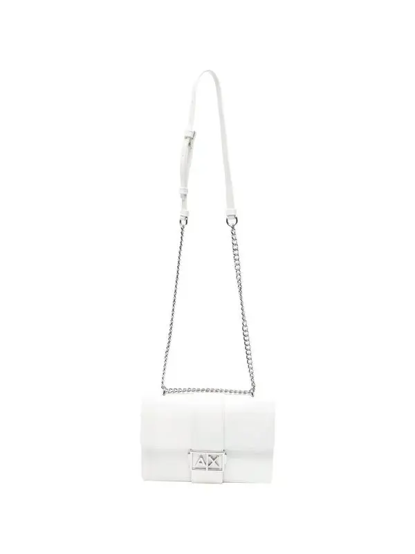 Armani Exchange Logo-plaque Shoulder Bag - White
